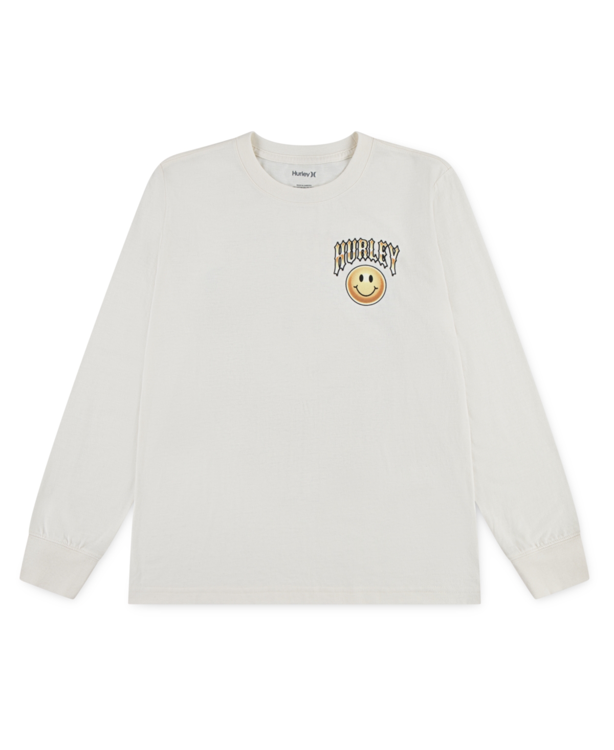 Click here for Hurley Boys 8-20 Smiley Long-Sleeve T-Shirt - Whit... prices