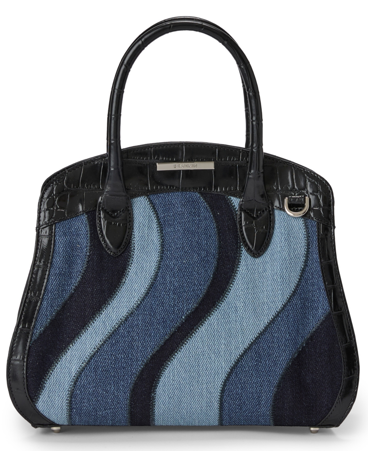 Click here for Brahmin Rosetta Medium Satchel Bag - Retro Blue Li... prices