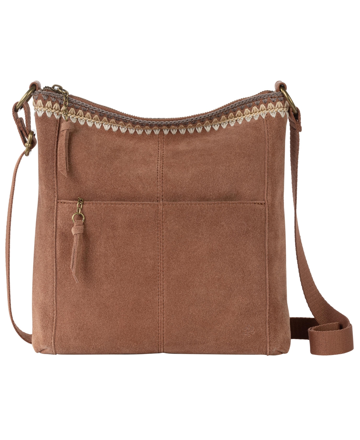 Click here for The Sak Lucia Suede Blanket Stitch Crossbody prices