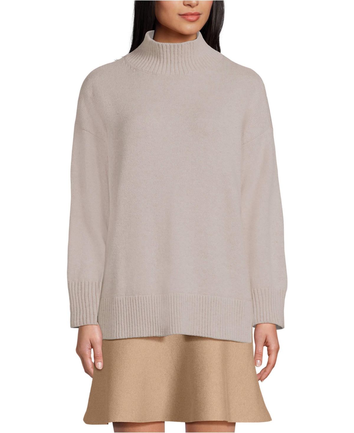 Click here for Lands End Womens Cozy Lofty Split Hem Turtleneck S... prices