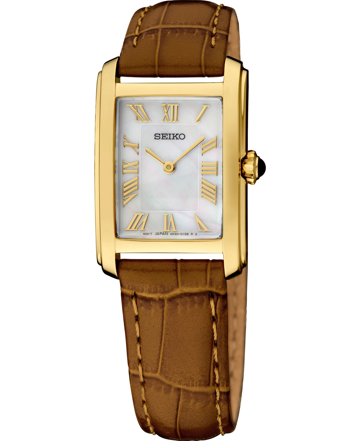 Click here for Seiko Womens Essentials Quartz Leather Strap Watch... prices