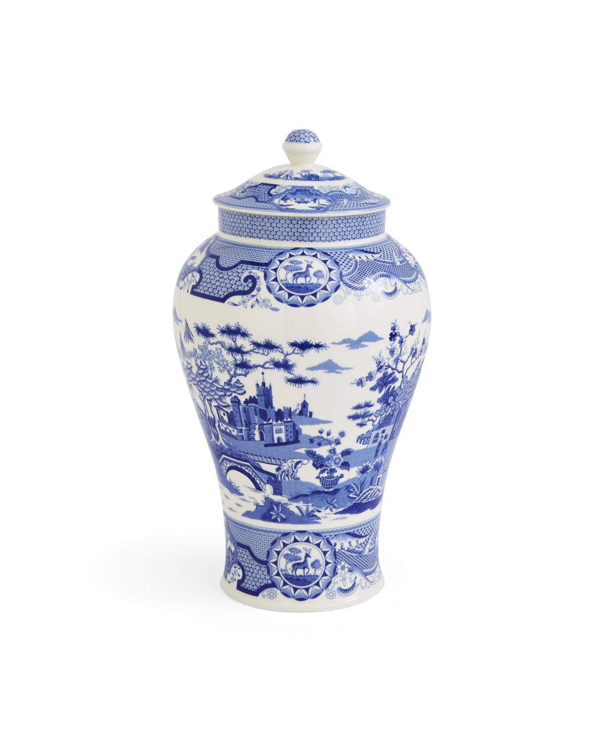 Click here for Spode Italian Gothic 14.2 Castle Ginger Jar - Blue prices
