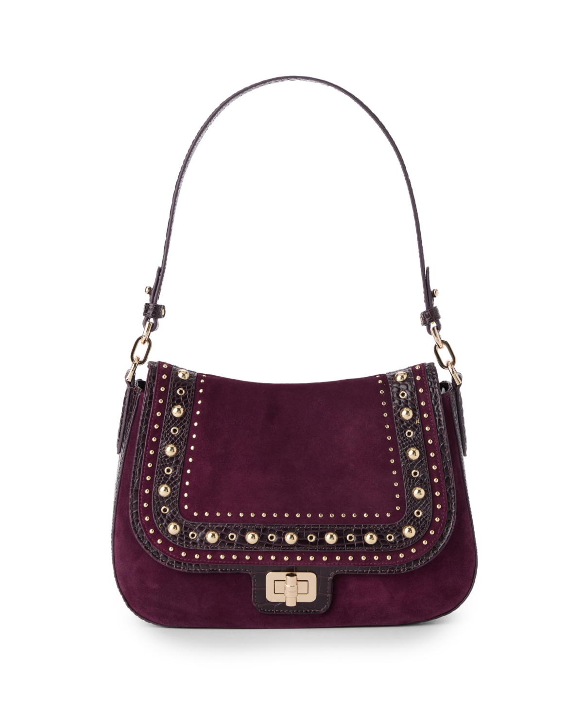 Click here for Brahmin Kristin Small Shoulder Bag - Heroic Purple... prices