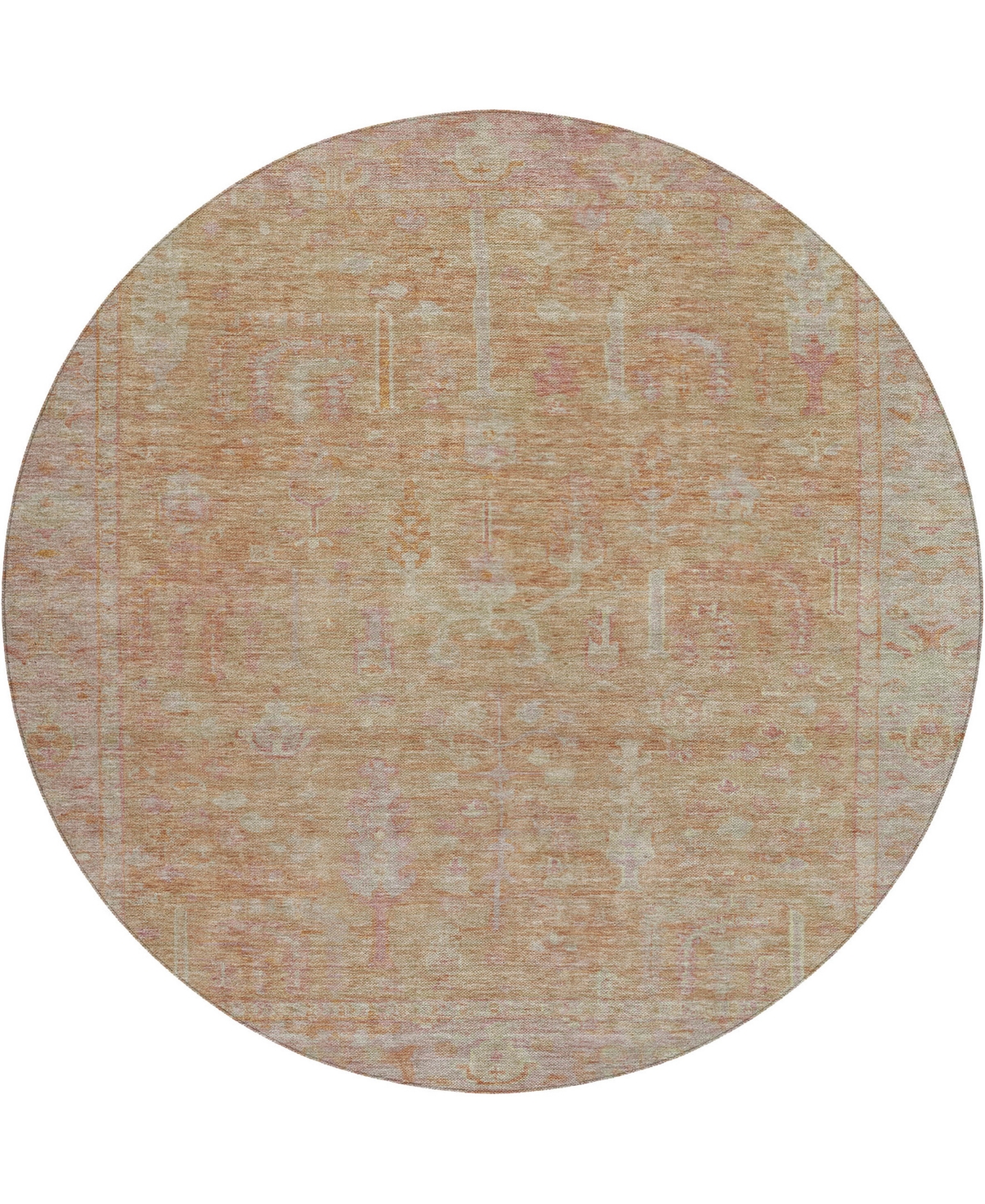 Click here for Dalyn Solace SL11 8x8 Round Area Rug - Coral prices