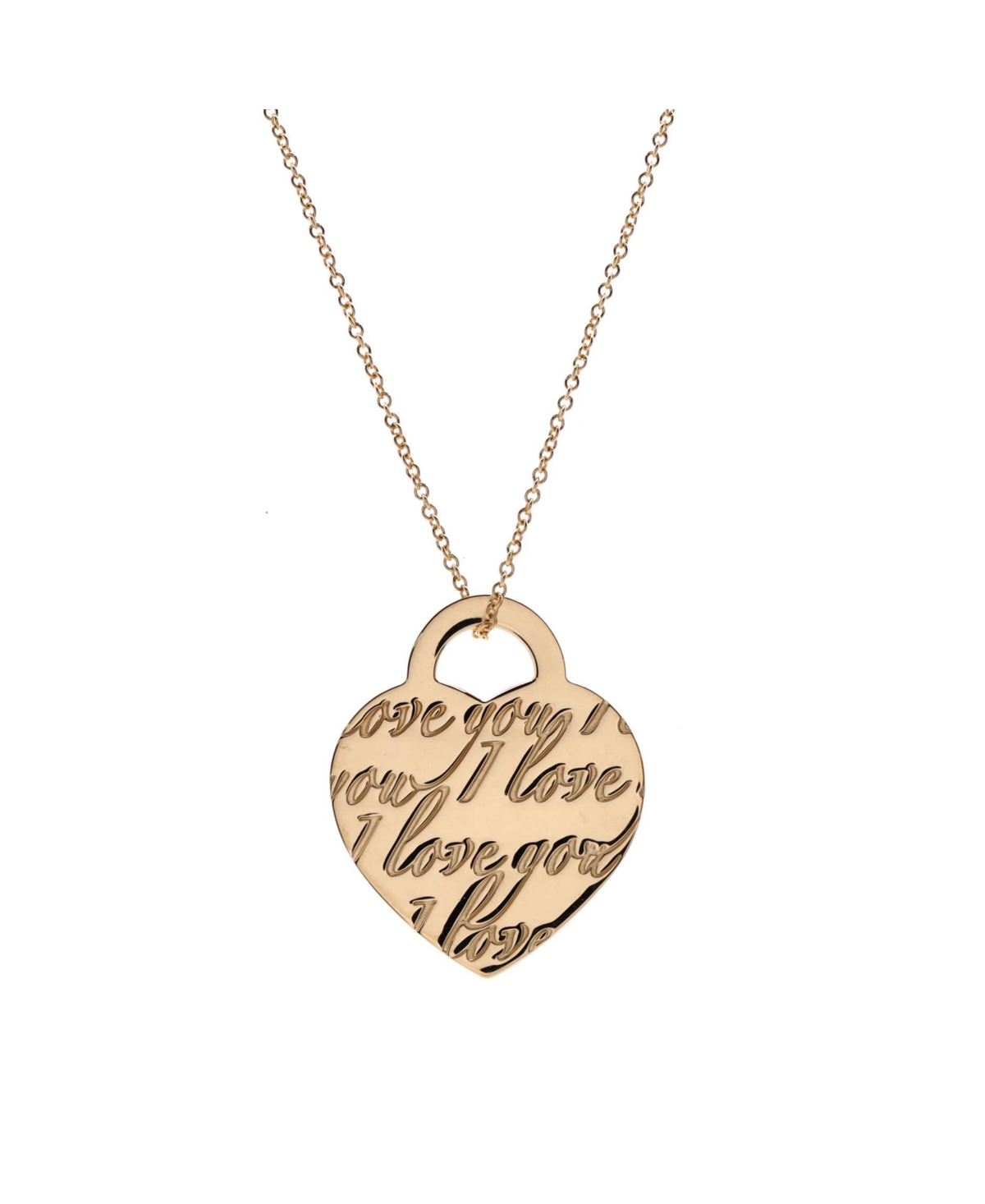 Click here for Pre-Owned Tiffany & Co I Love You Heart Tag Pendan... prices