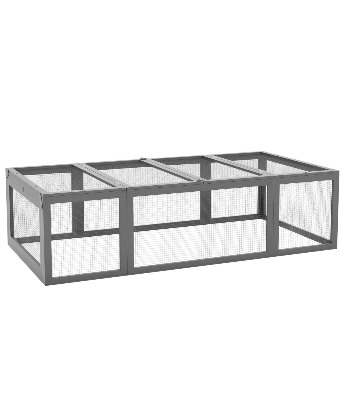 Click here for PawHut Large Wooden Rabbit Hutch Small Animal Habi... prices