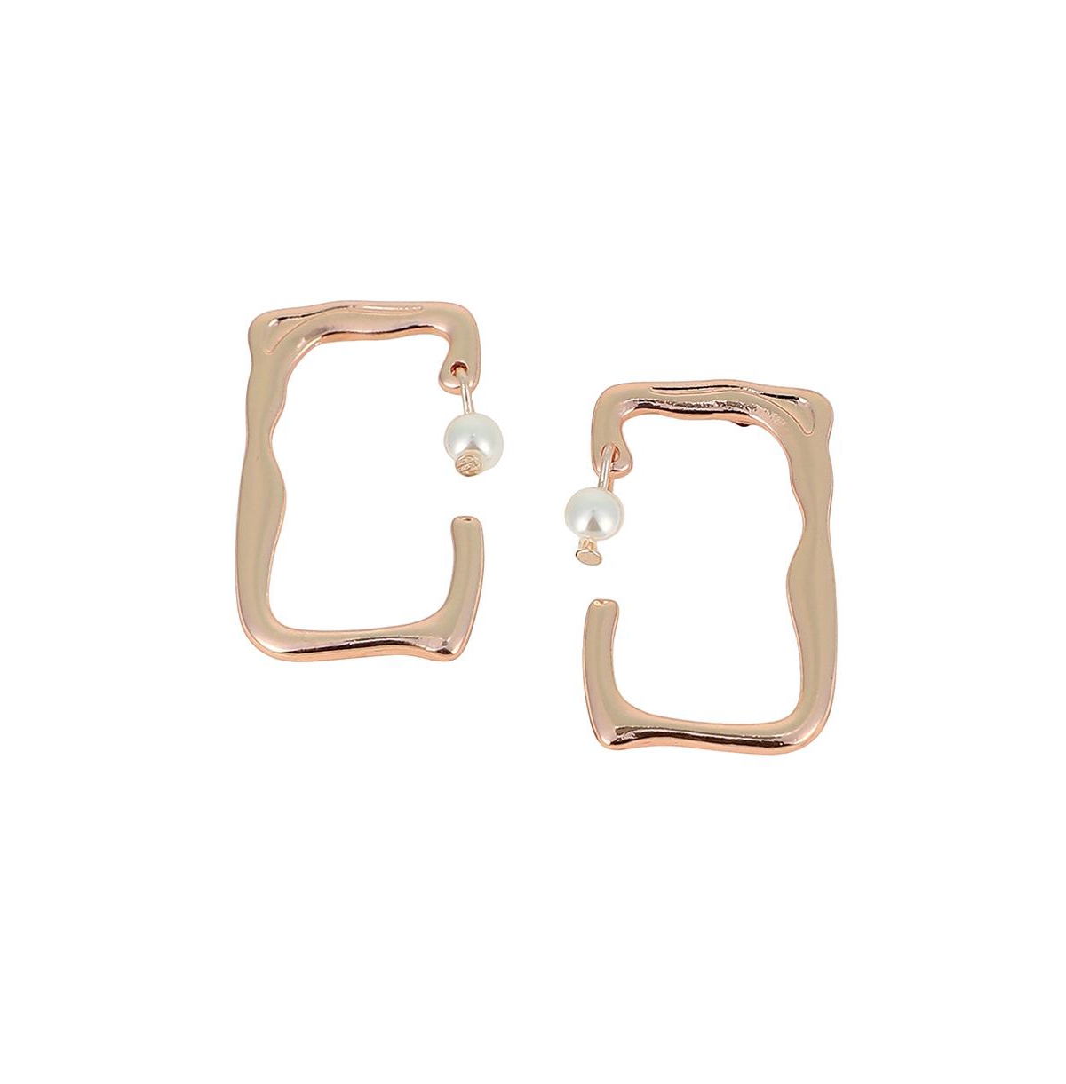 Click here for Womens The Cadre Drop Earrings - Rose Gold - Gold prices