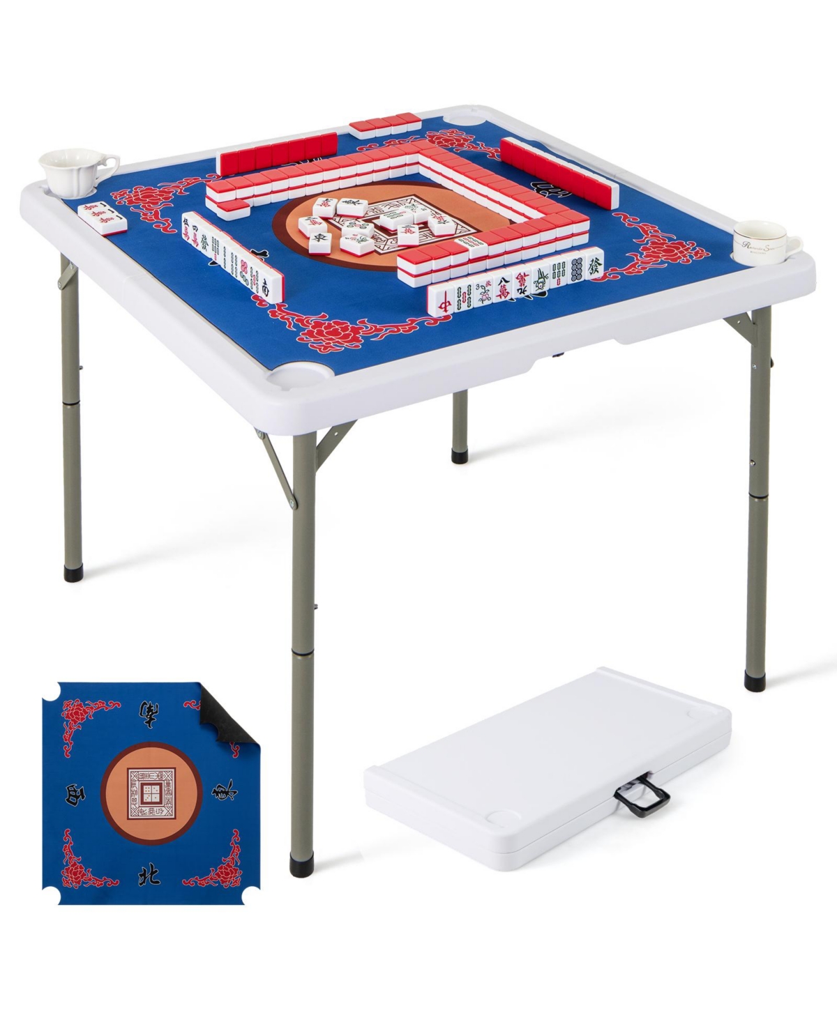 Click here for Portable Folding Mahjong Table with Cup Holders &... prices