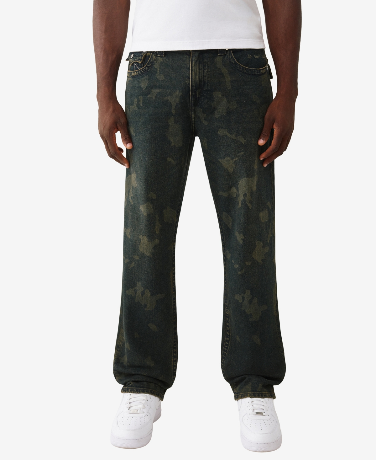 Click here for True Religion Mens Baggy Zip-Fly Regular-Fit Jeans... prices