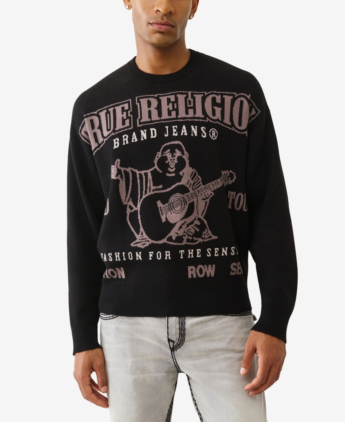 Click here for True Religion Mens Crewneck Regular-Fit Sweater -... prices