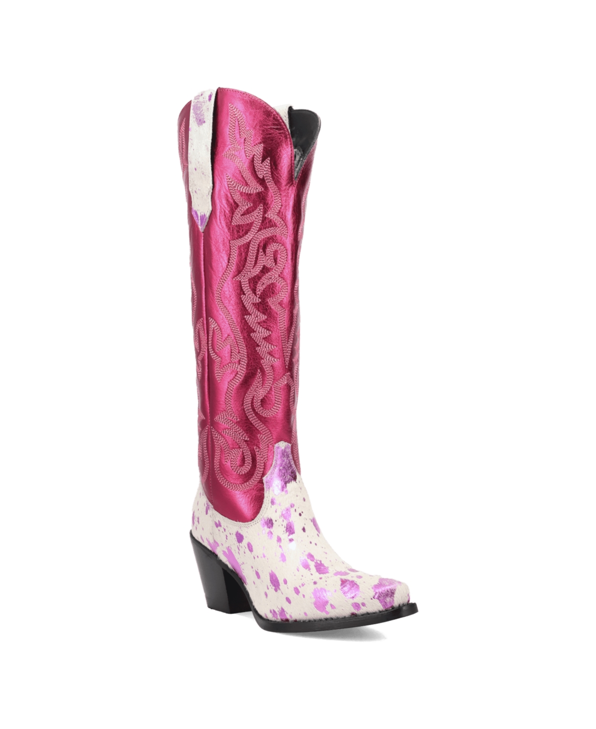 Click here for Dingo Womens Take No Bull Leather Boot - Fuchsia prices