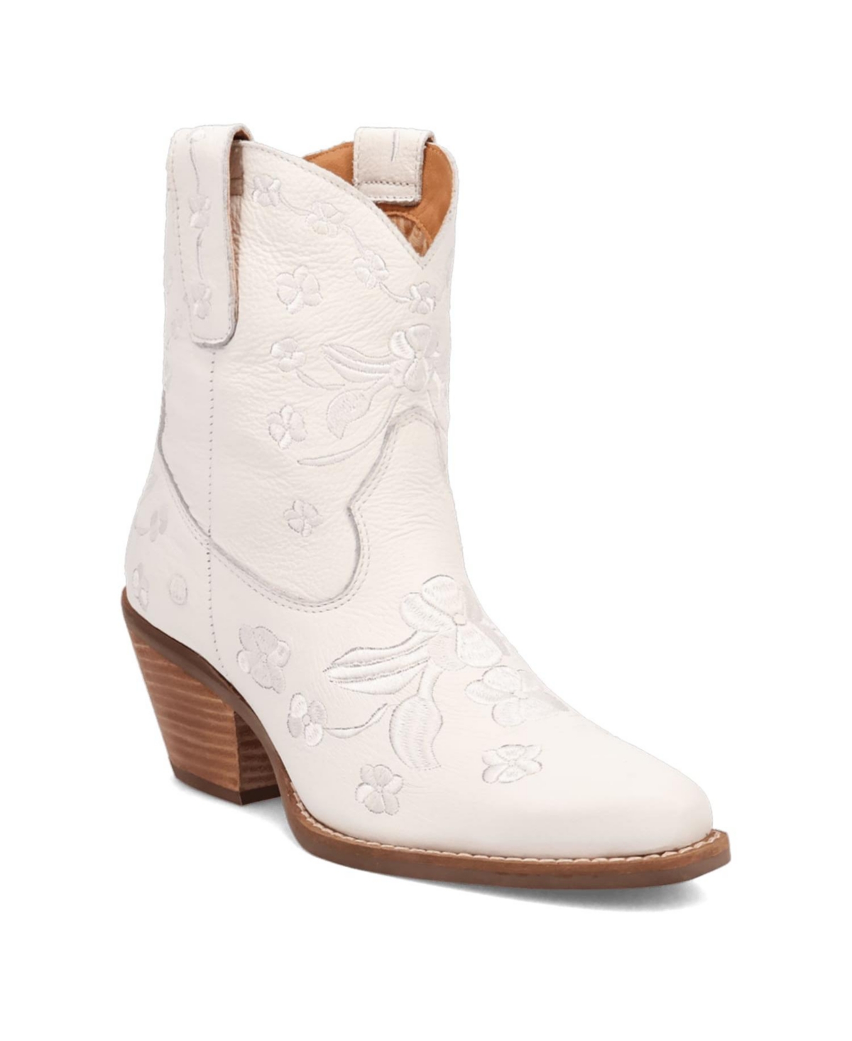 Click here for Dingo Womens Sweetheart Leather Bootie - White prices