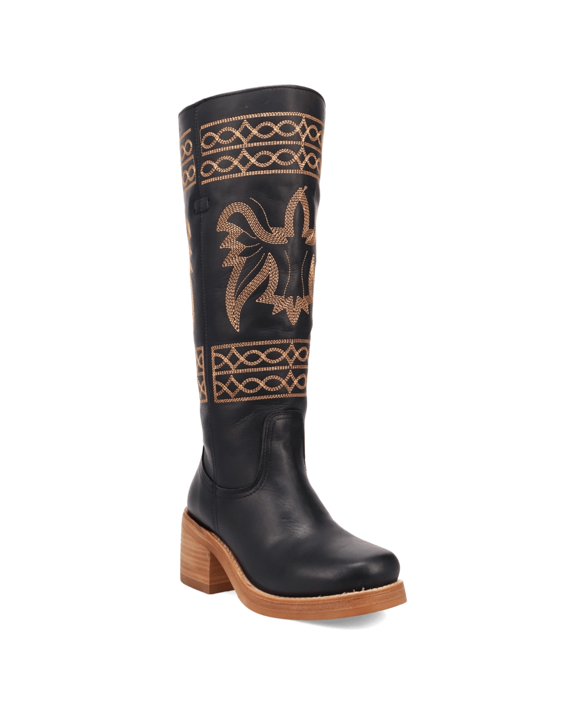 Click here for Dingo Womens Avalon Leather Boot - Black prices