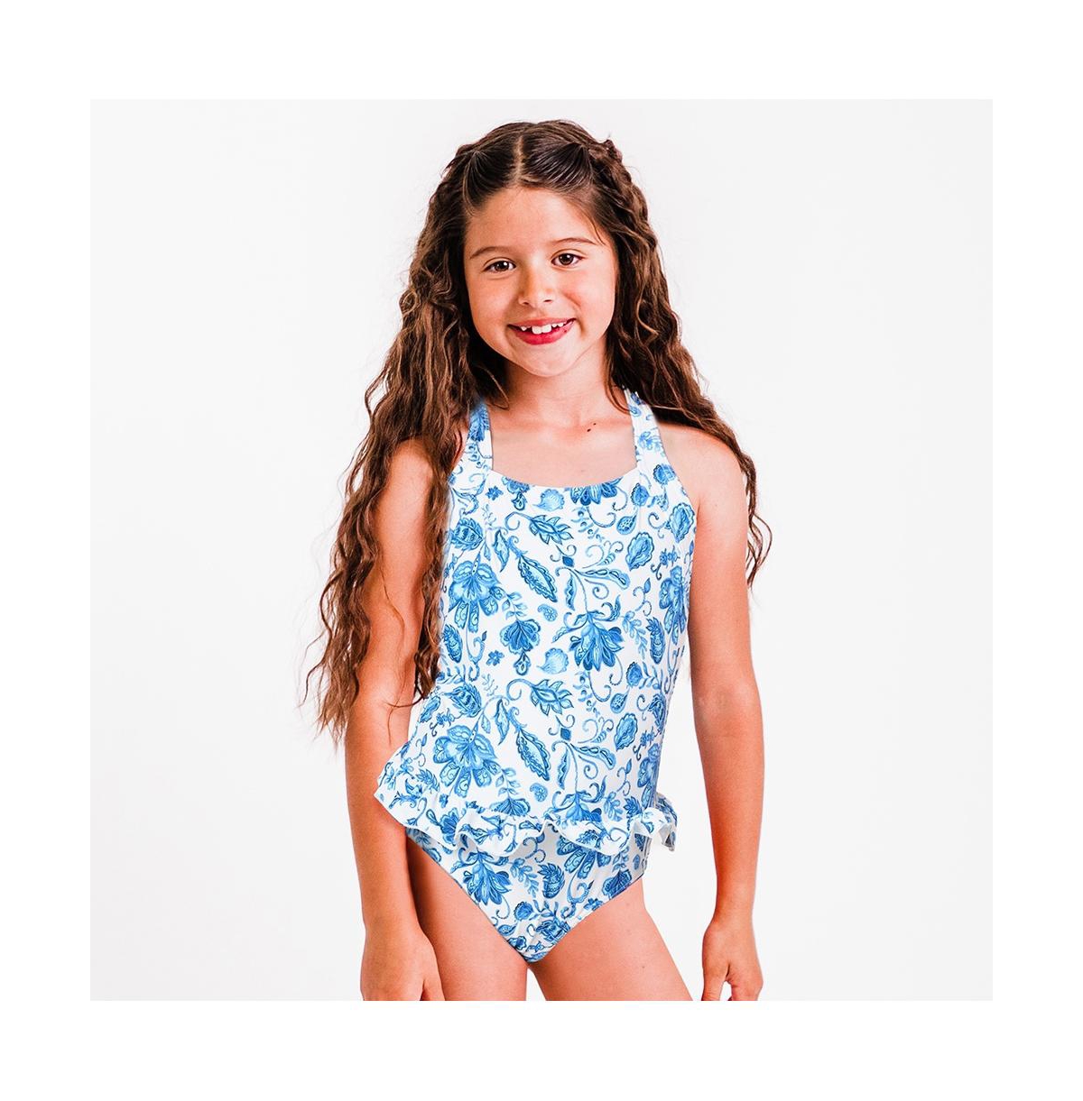 Click here for Calypsa Little Girls Katie One-Piece Swimsuit - Bl... prices