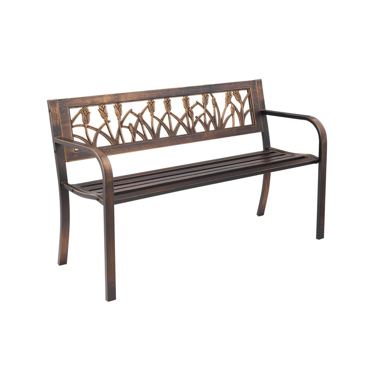 Click here for Slickblue 50" Outdoor Patio Bench with Metal... prices