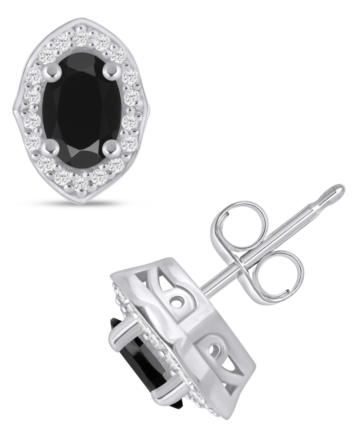 Click here for Macys Gemstone and Diamond ((1/5 ct. t.w.) Halo St... prices