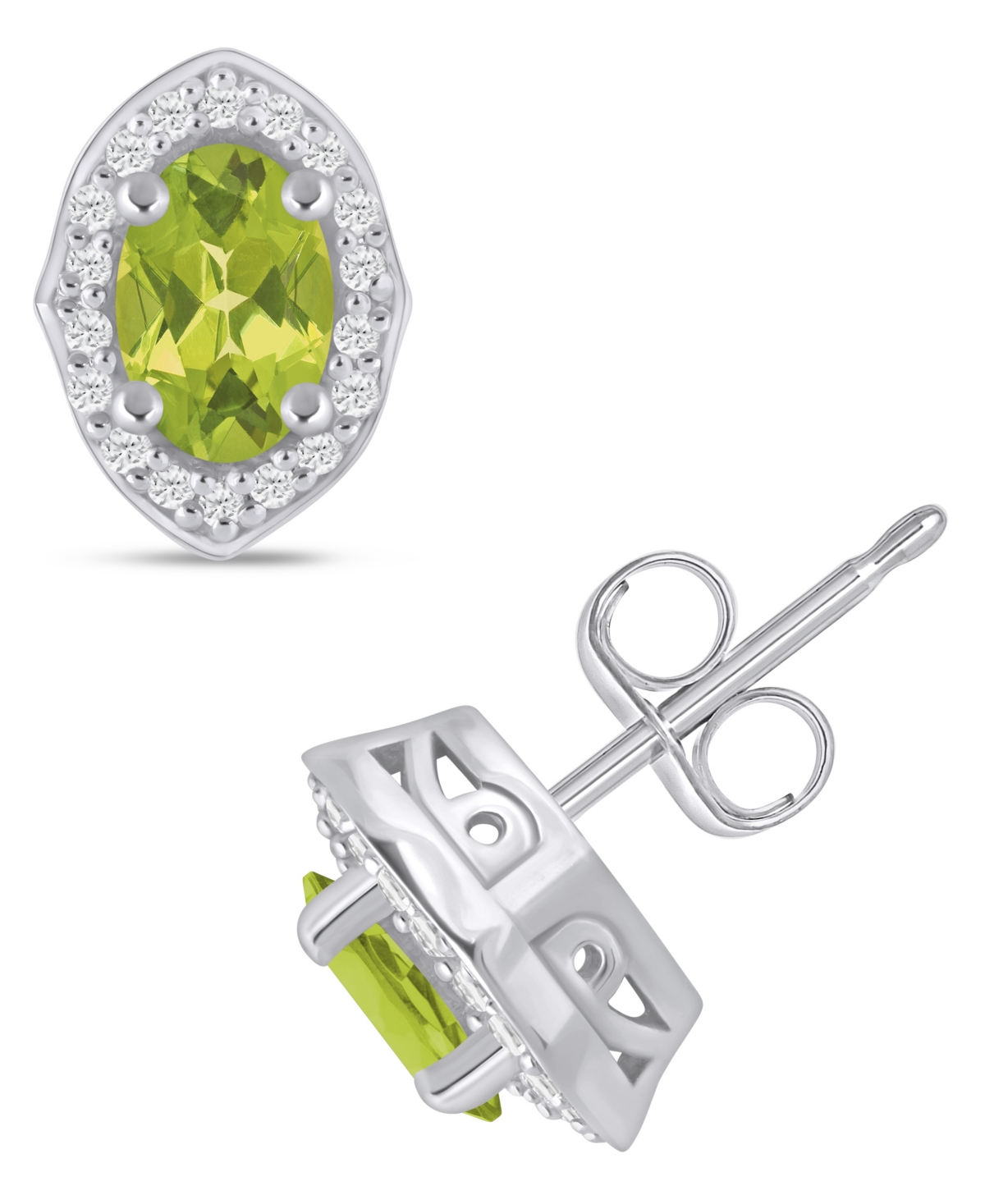 Click here for Macys Gemstone and Diamond ((1/5 ct. t.w.) Halo St... prices