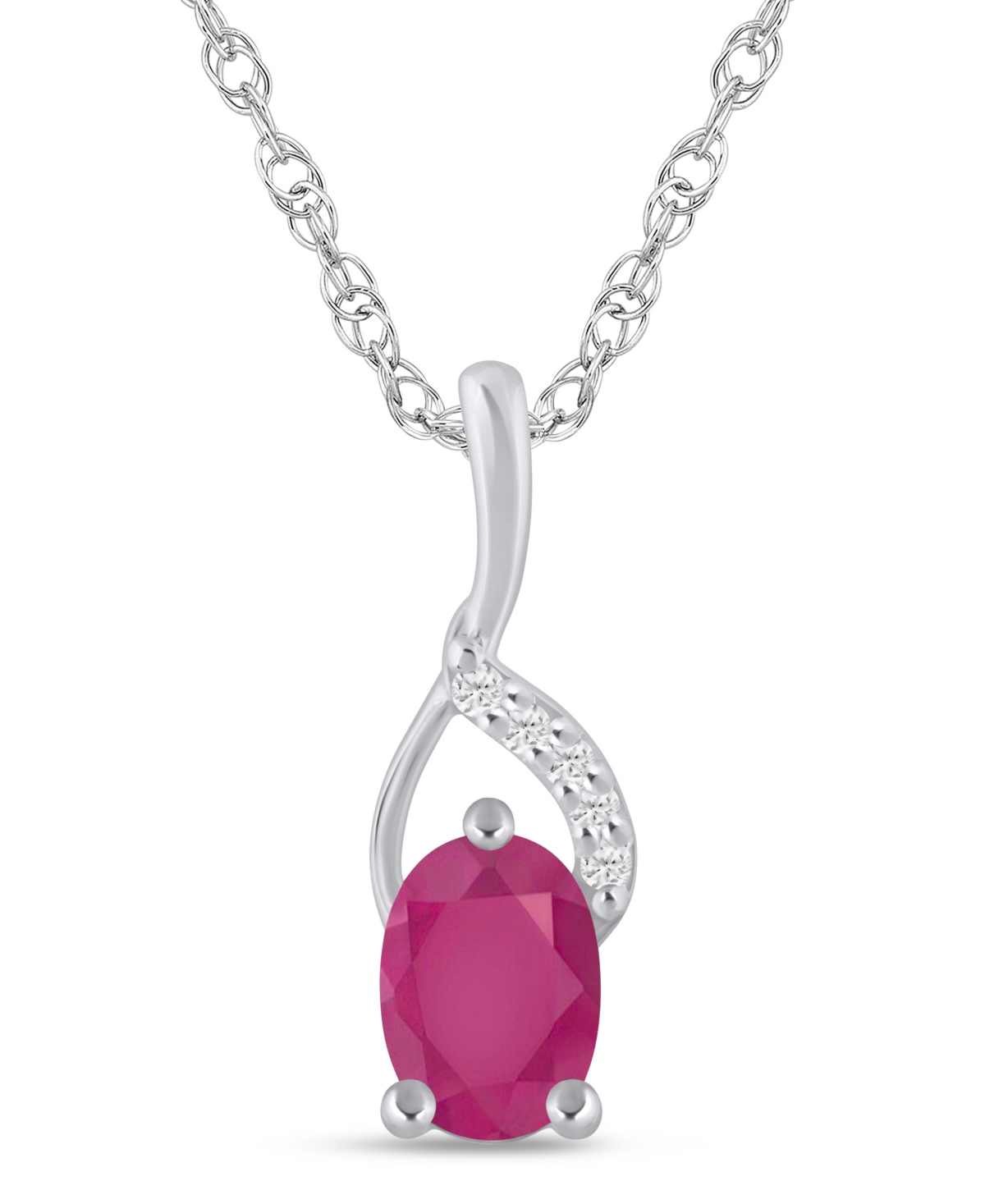 Click here for Macys Gemstone and Diamond Accent Pendant Necklace... prices