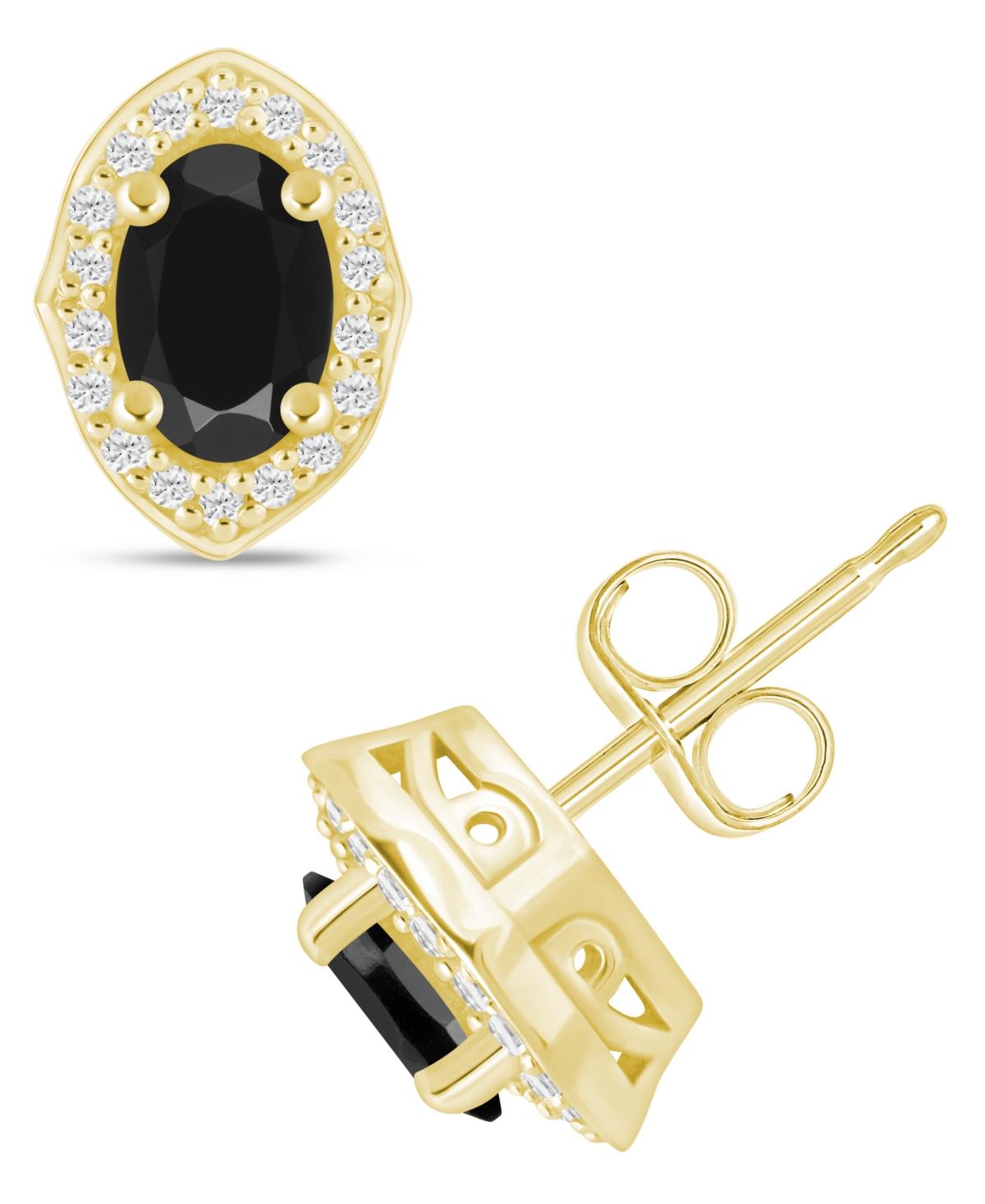 Click here for Macys Gemstone and Diamond ((1/5 ct. t.w.) Halo St... prices