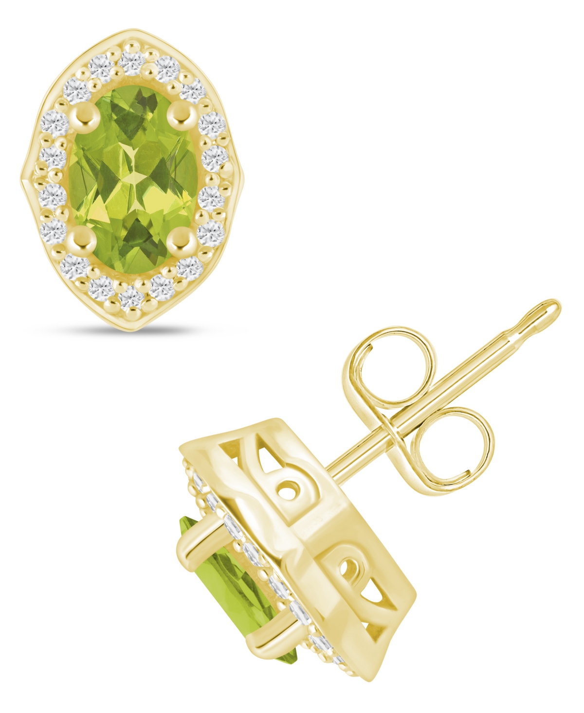 Click here for Macys Gemstone and Diamond ((1/5 ct. t.w.) Halo St... prices