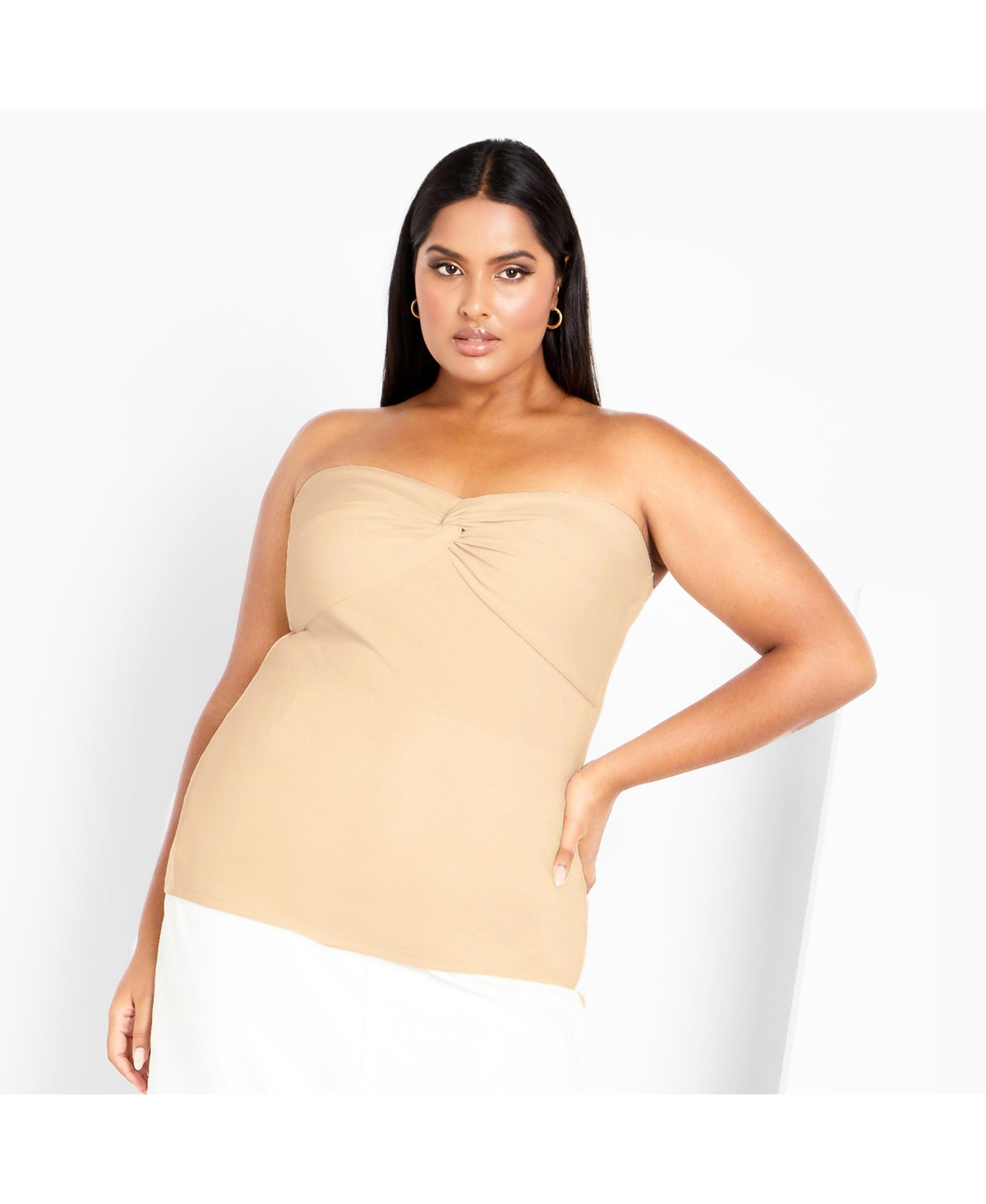 Click here for City Chic Womens Asher Top - Cream prices