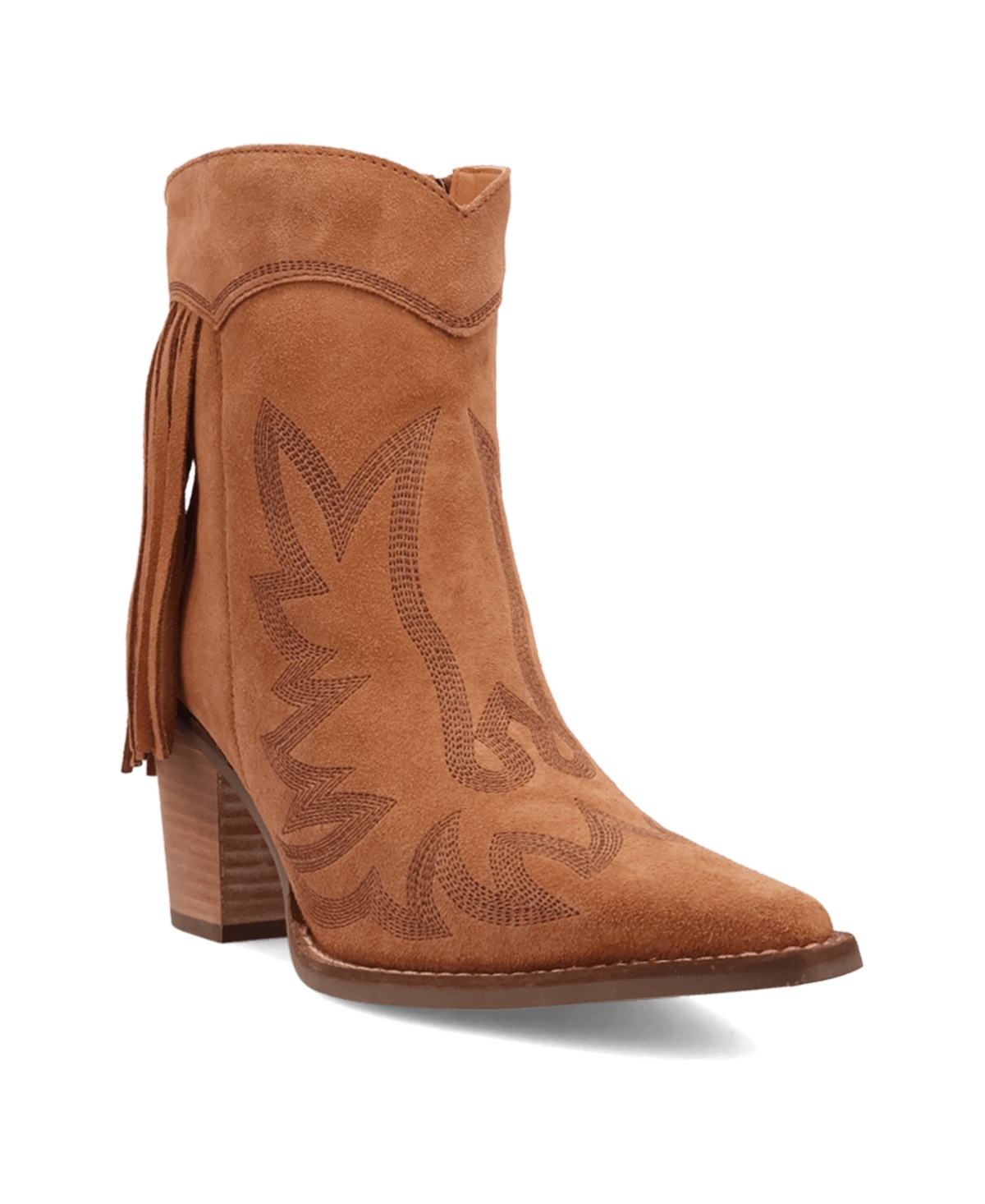 Click here for Dingo Womens Wild Sage Leather Bootie - Camel prices