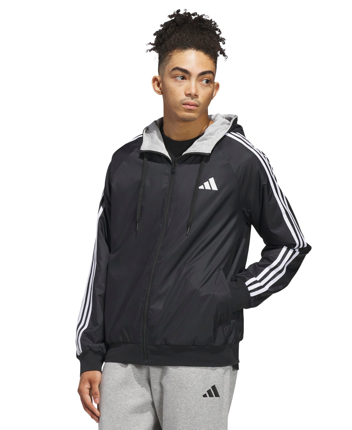 Click here for adidas Mens Balance Reversible Hooded Jacket - Bla... prices