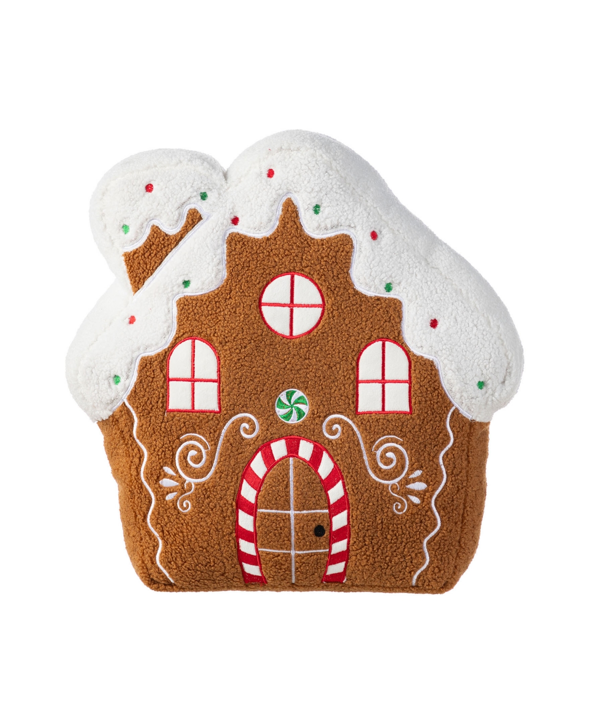 Click here for Glitzhome Christmas Gingerbread Man Shaped Pillow... prices