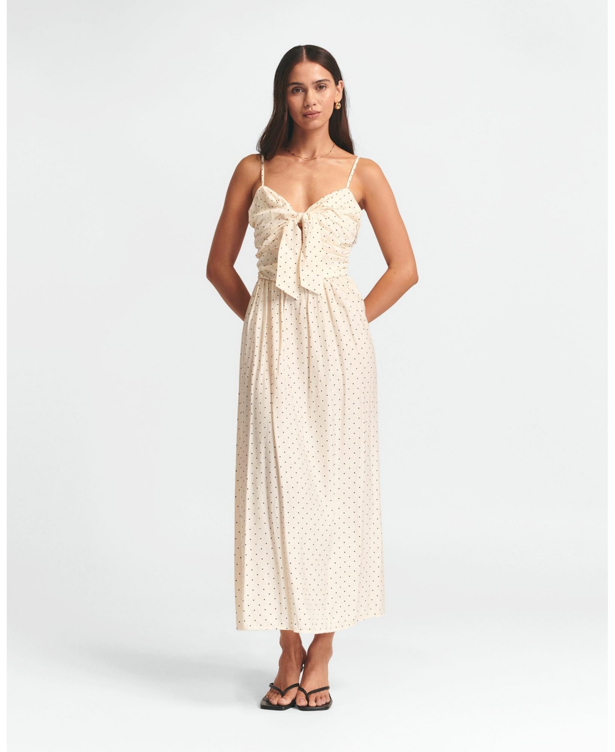 Click here for St Mrlo Womens Baylen Midi Dress - Cream spot prices