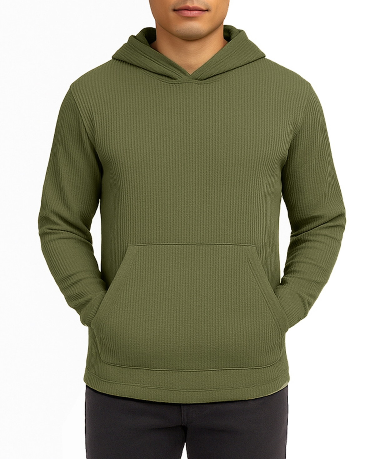 Click here for Blue Ice Mens Waffle Knit Thermal Pull-On Hoodie -... prices