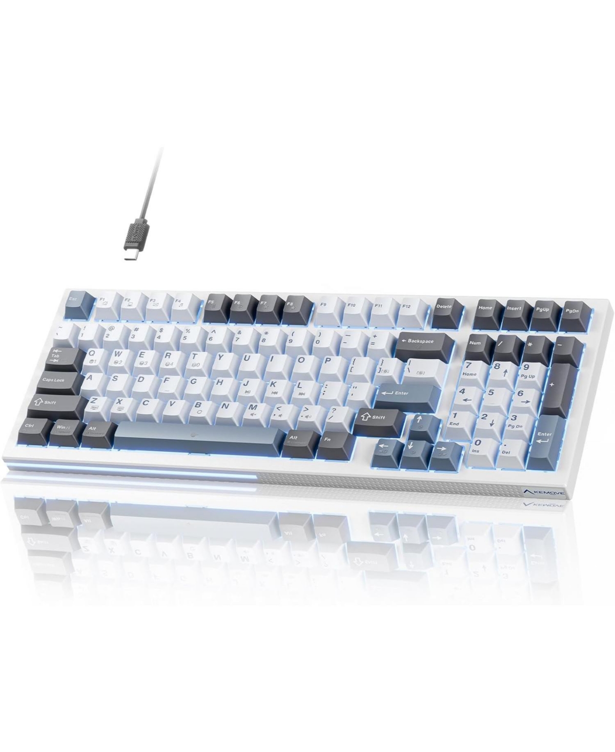 Click here for risokeys Mechanical Gaming Keyboard  98 Keys Led B... prices