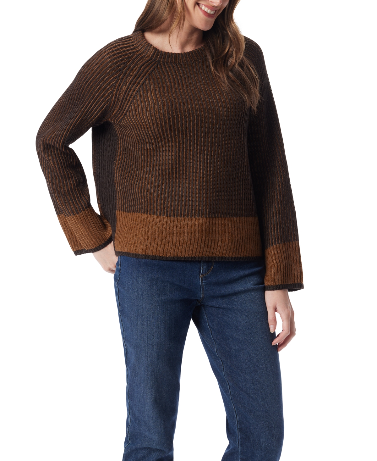 Click here for Gloria Vanderbilt Womens Round Neck Sweater - Coff... prices
