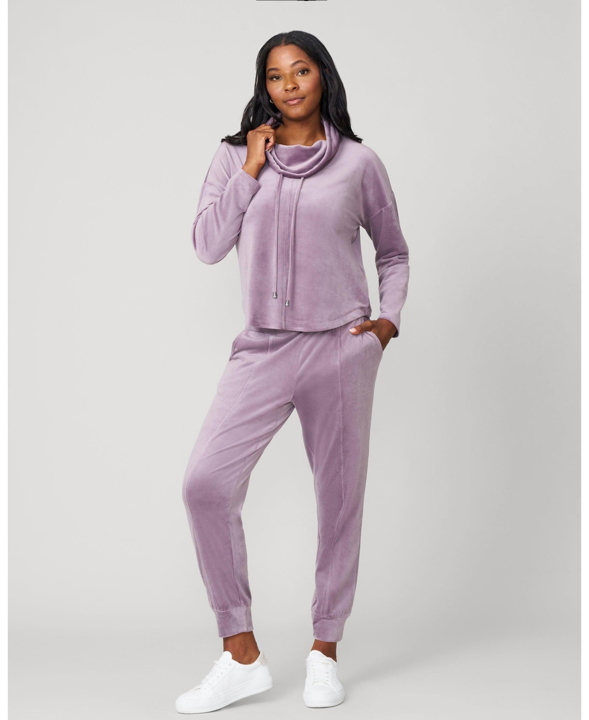 Click here for Cable & Gauge Womens Velour Cowlneck Jogger Set -... prices