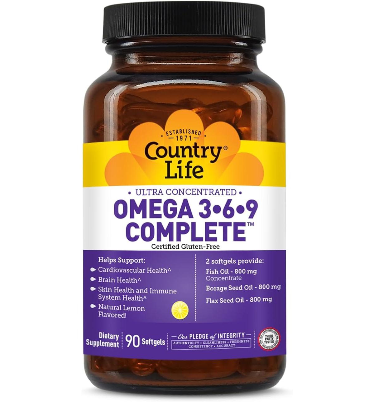 Click here for Country Life Ultra Omega 3-6-9  90 Softgel prices