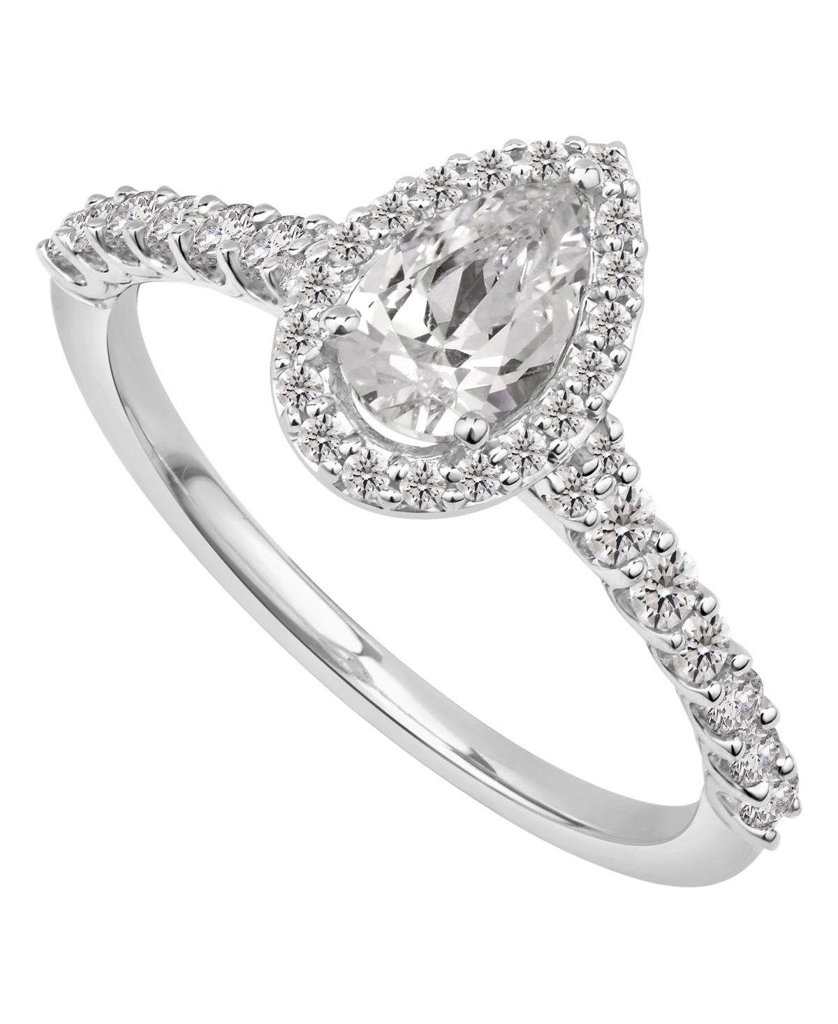 Click here for Gia Certified Diamonds Diamond Pear Halo Engagemen... prices