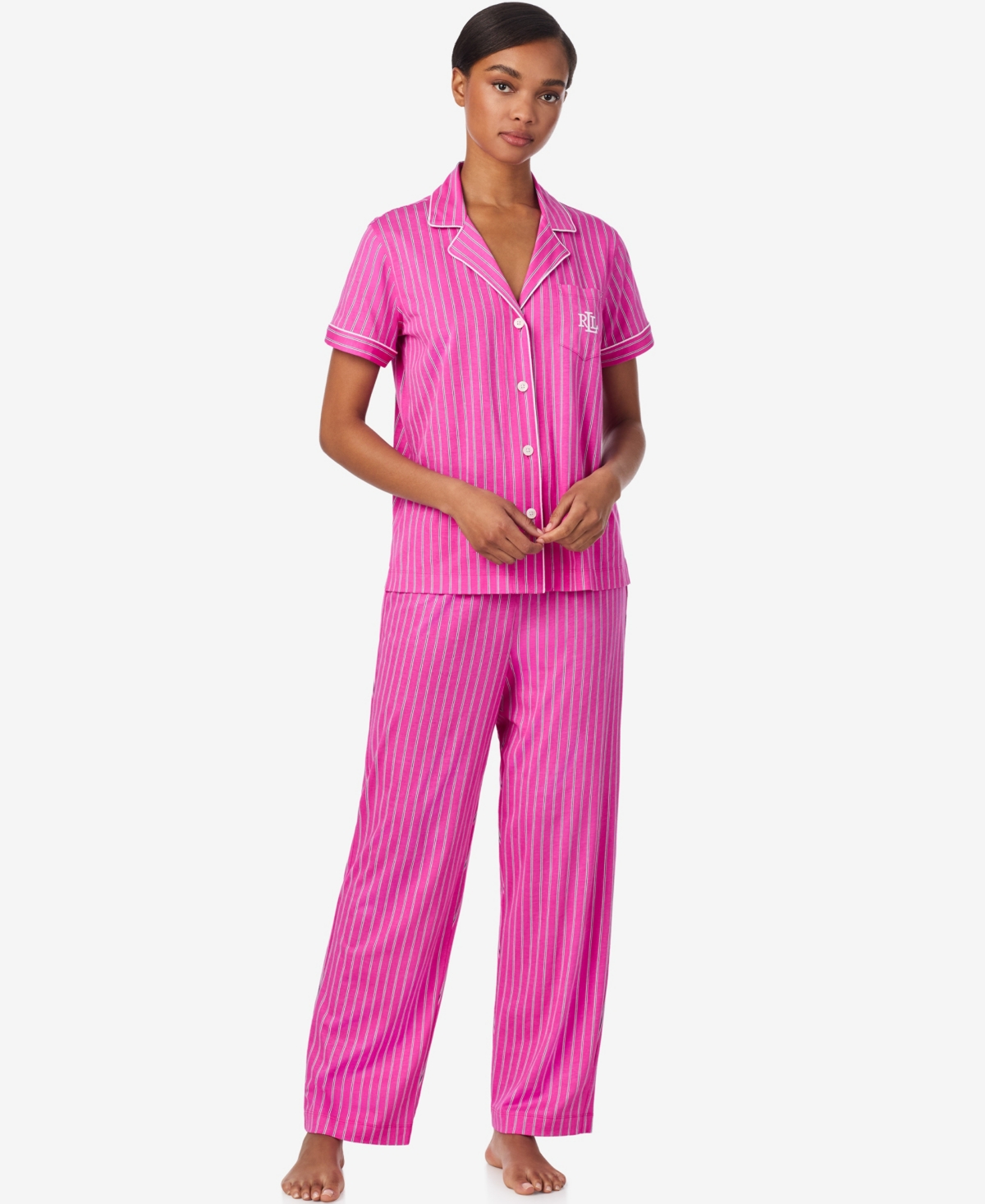 Click here for Lauren Ralph Lauren Womens Notch Collar and Long P... prices