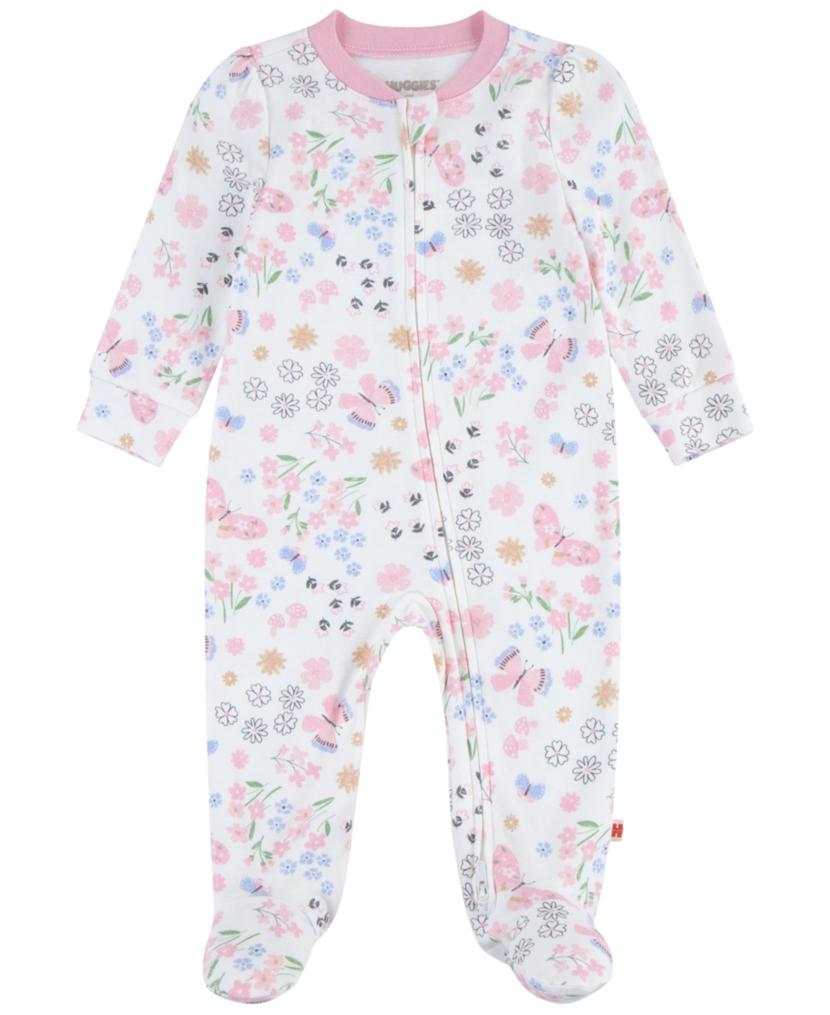 Click here for Huggies Baby Boys Printed Footed Coverall - White prices