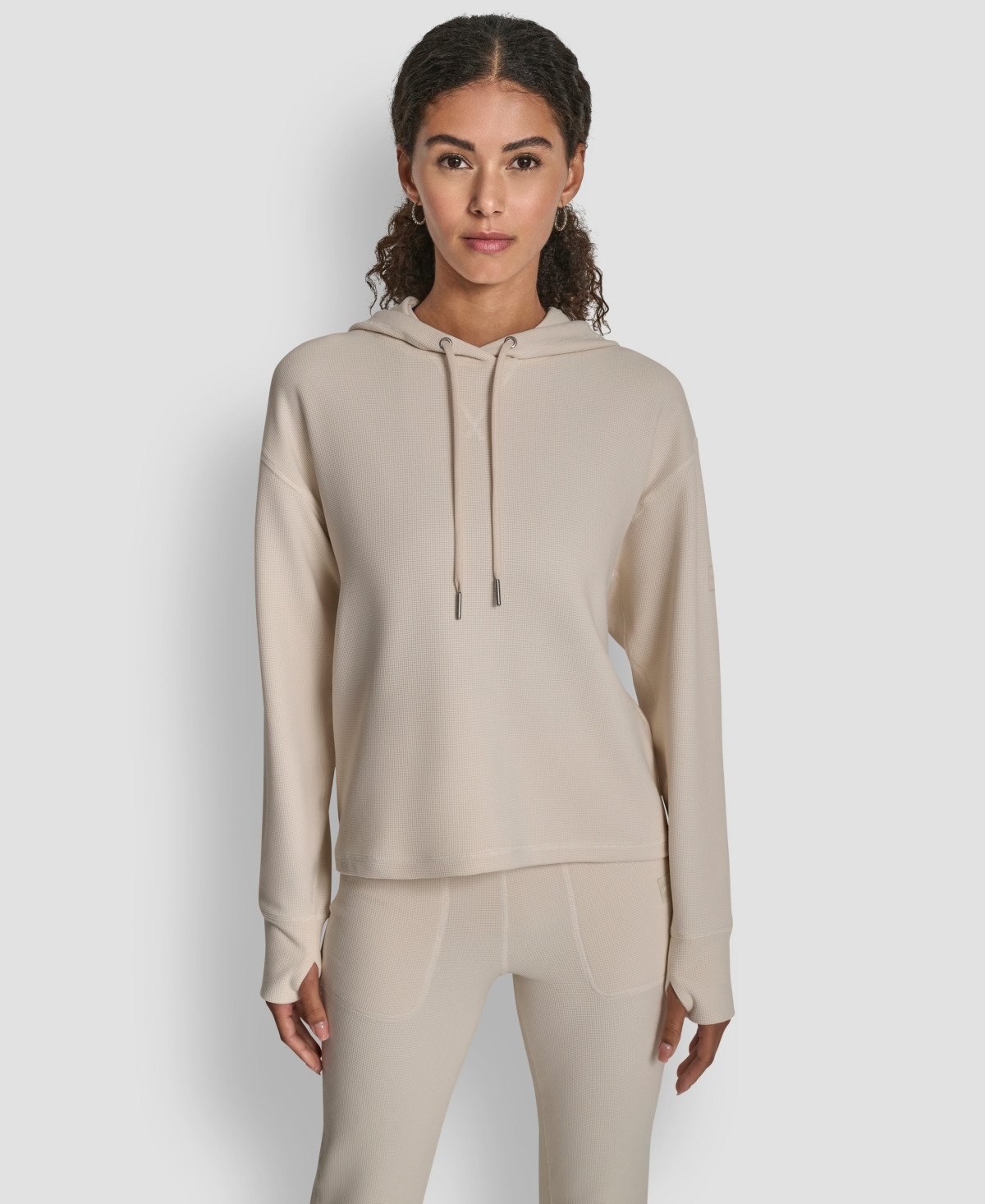 Click here for Dkny Womens Transcend Thermal Pull-On Hoodie - Blo... prices