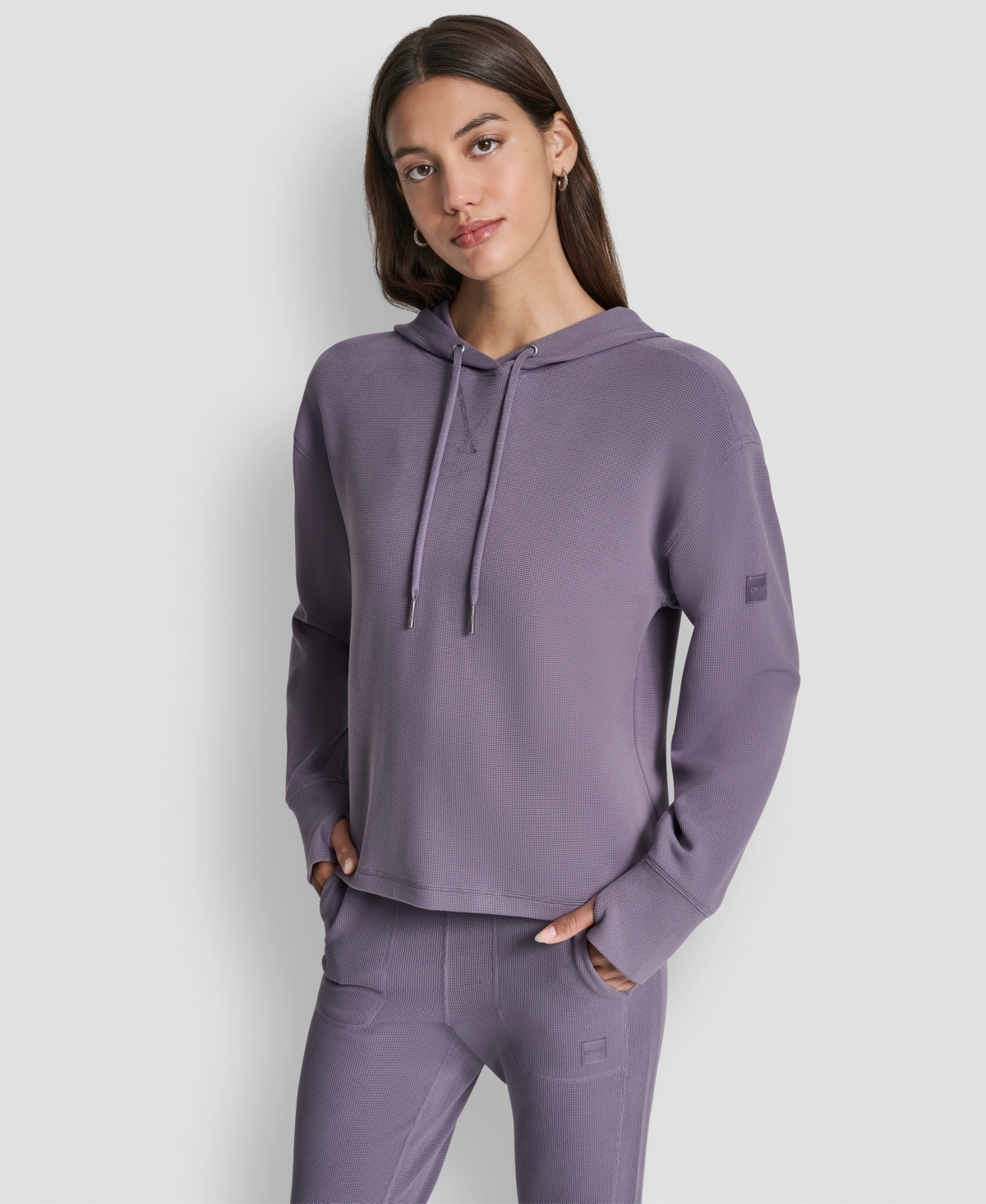 Click here for Dkny Womens Transcend Thermal Pull-On Hoodie - Ves... prices