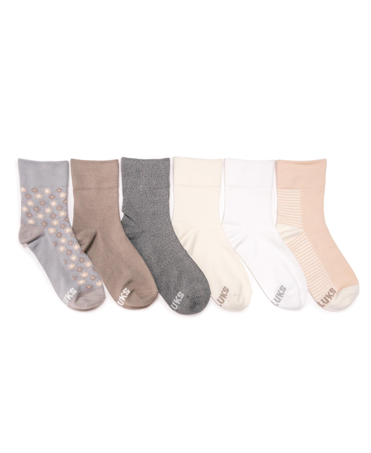 Click here for Muk Luks Womens 6 Pack Whisper Soft Crew Socks - W... prices