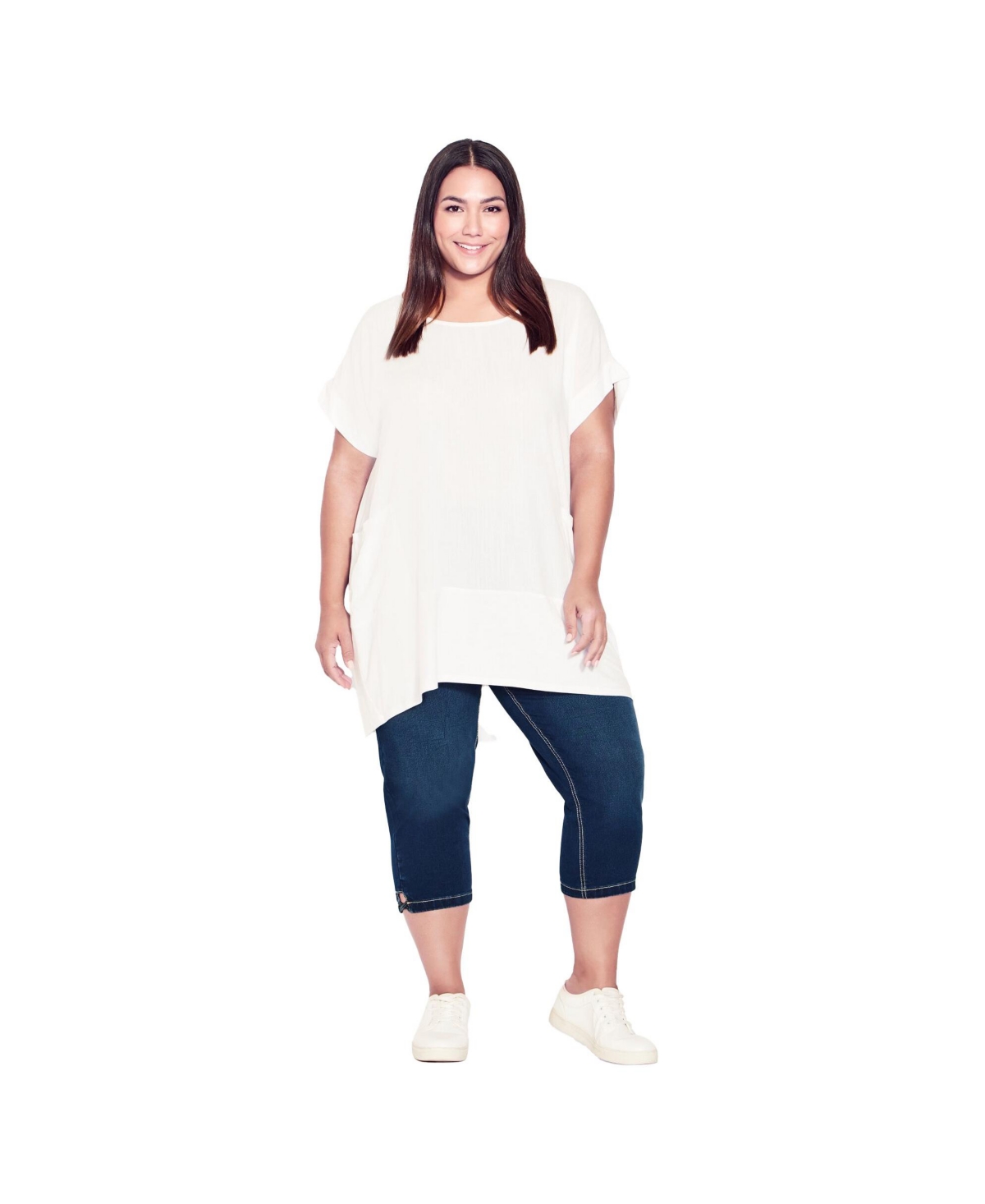 Click here for Avenue Womens Butter Denim Lattice Jean - Dark was... prices