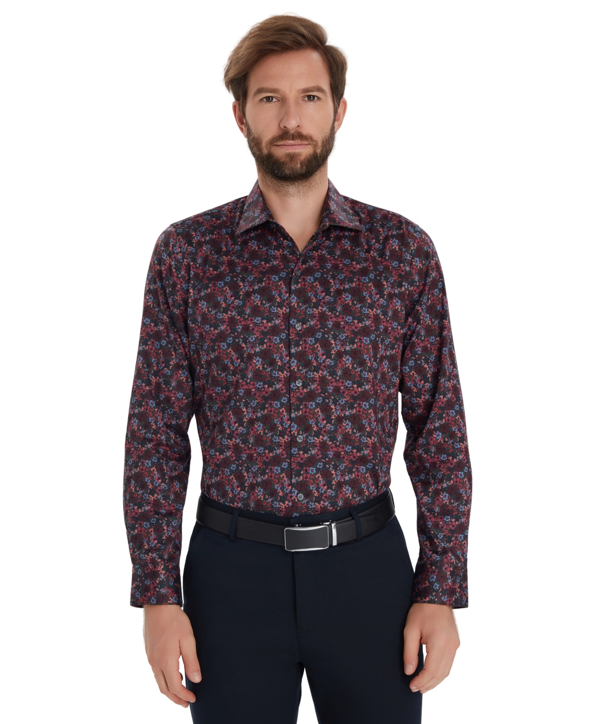 Click here for Bar Iii Mens Casa Floral Printed Dress Shirt  Macy... prices