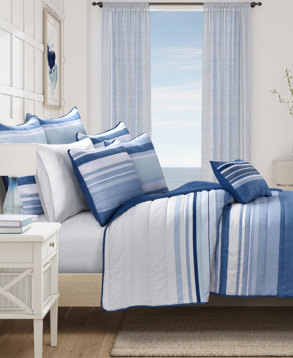 Click here for Royal Court Carson Multi-Stripe 2-Pc. Quilt Set  T... prices