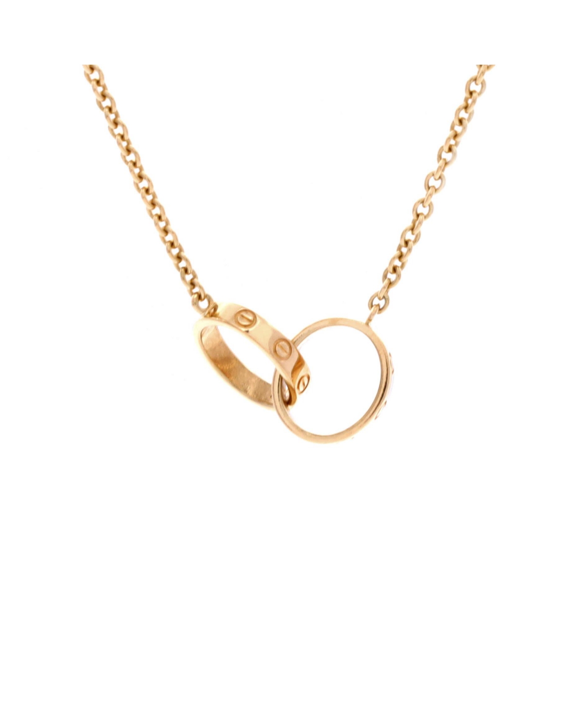 Click here for Pre-Owned Cartier Love Interlocking Necklace - 18k... prices