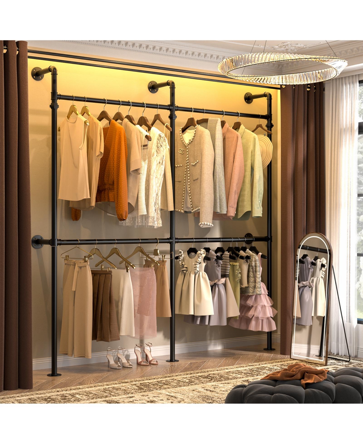 Click here for Aheaplus 3.5-13.5 Ft Reversible Wall Mounted Indus... prices