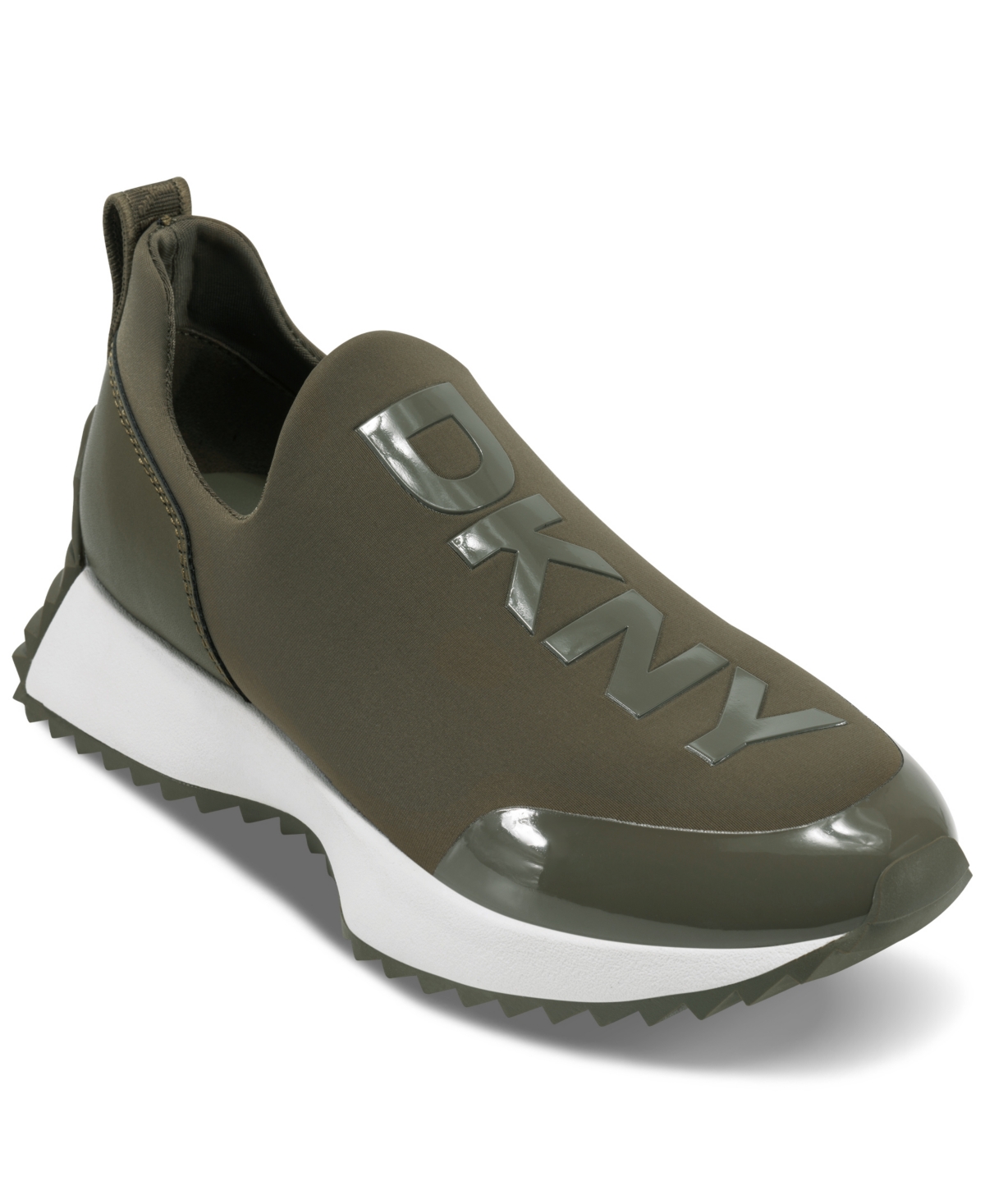 Click here for Dkny Womens Nallen Slip On Sneakers - Green prices