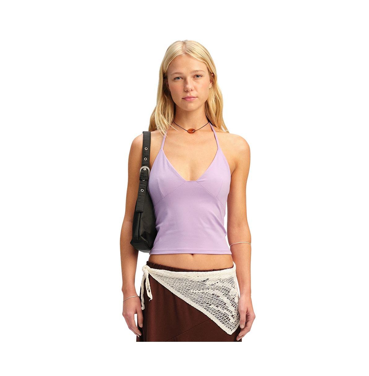 Click here for Cotton On Womens Hold Me Halter - Violet crush prices