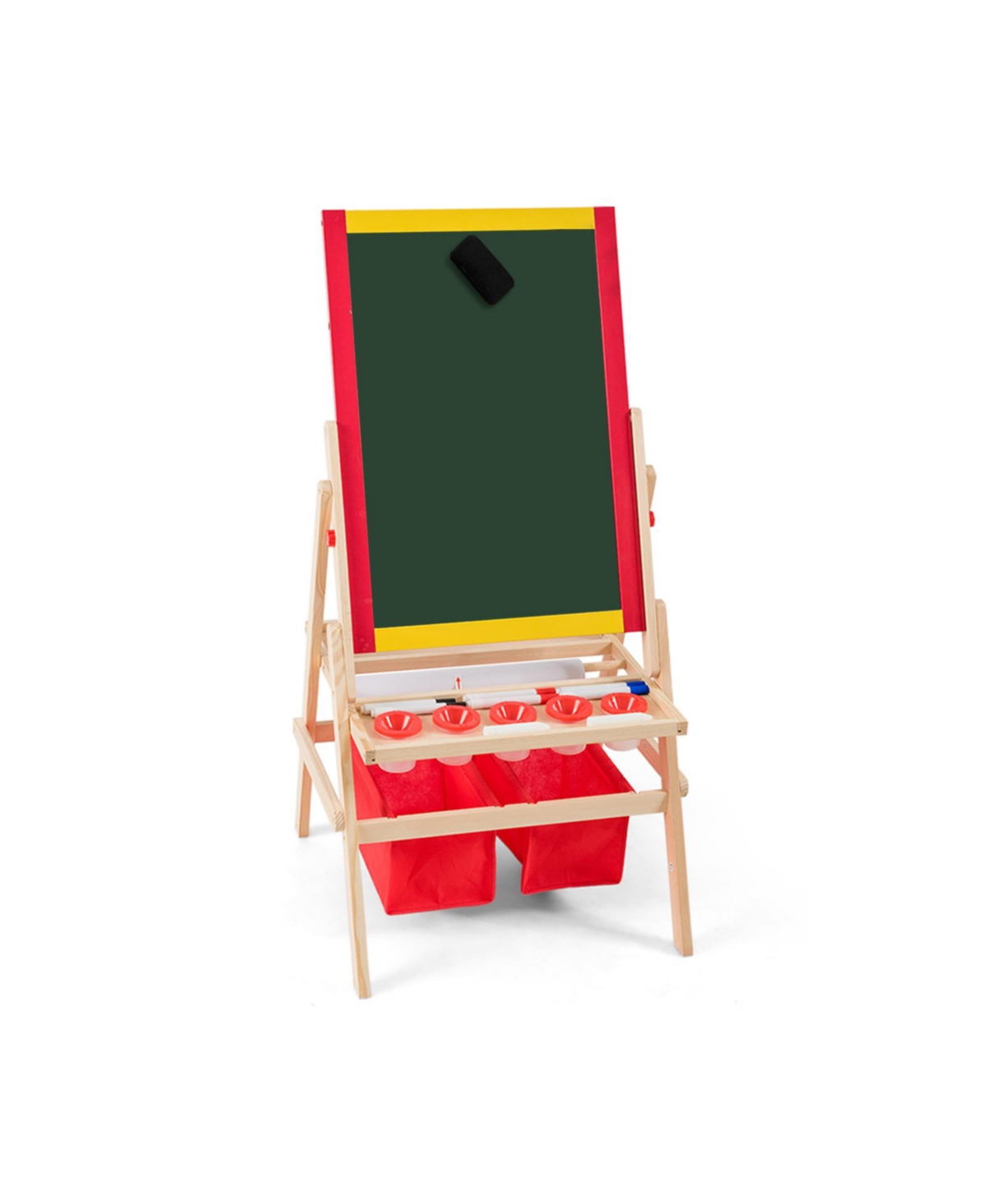 Click here for Sugift Flip-Over Double-Sided Kids Art Easel - Red prices