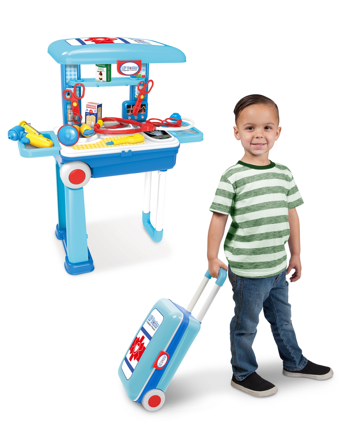 Click here for World Tech Toys Lil Doctor Mobile Suitcase Playset prices
