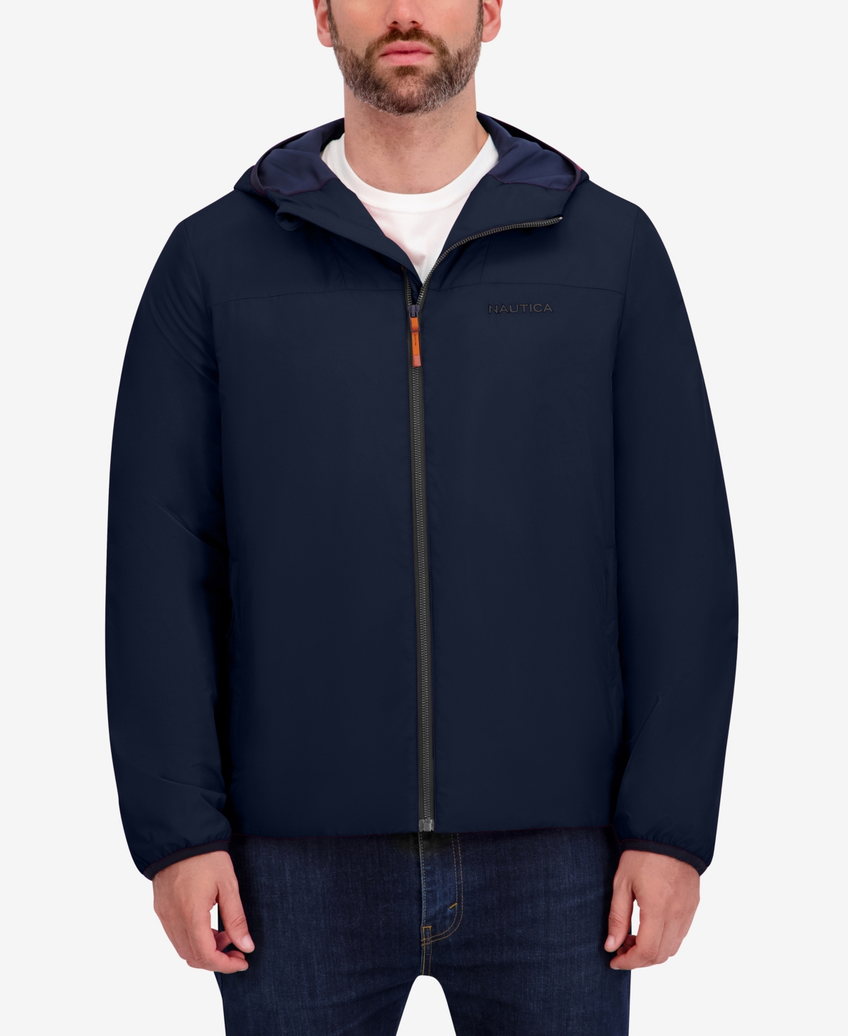 Click here for Nautica Mens Hooded Transitional Zip Front Jacket... prices